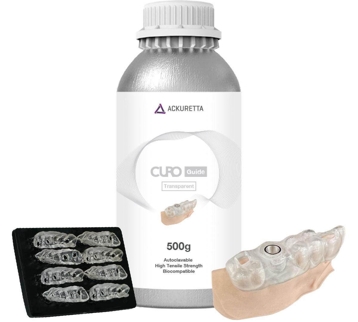 CURO Guide Resin 500g - Transparent — Starcona Dental Supply